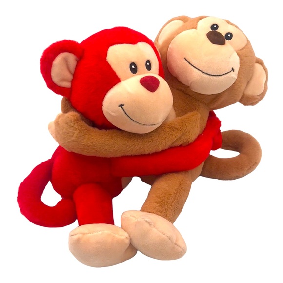 Personal Creations | Toys | Personal Creations Two Monkeys Hugging Each ...